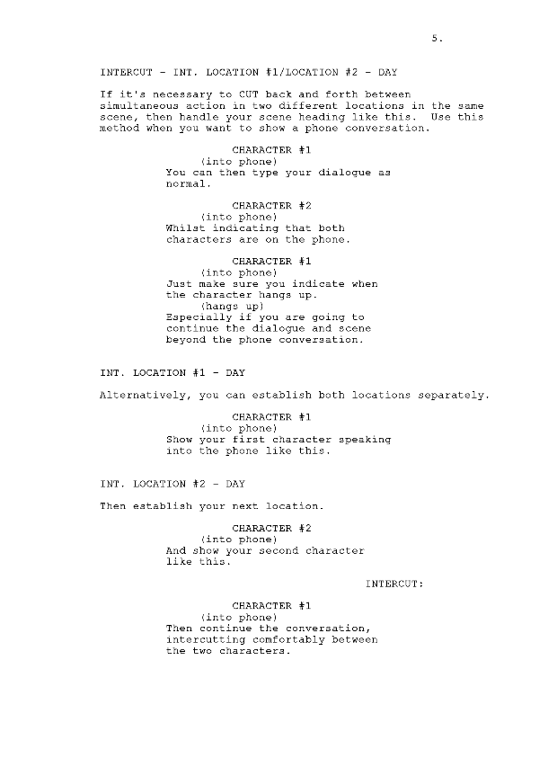 Formatiranje scenarija